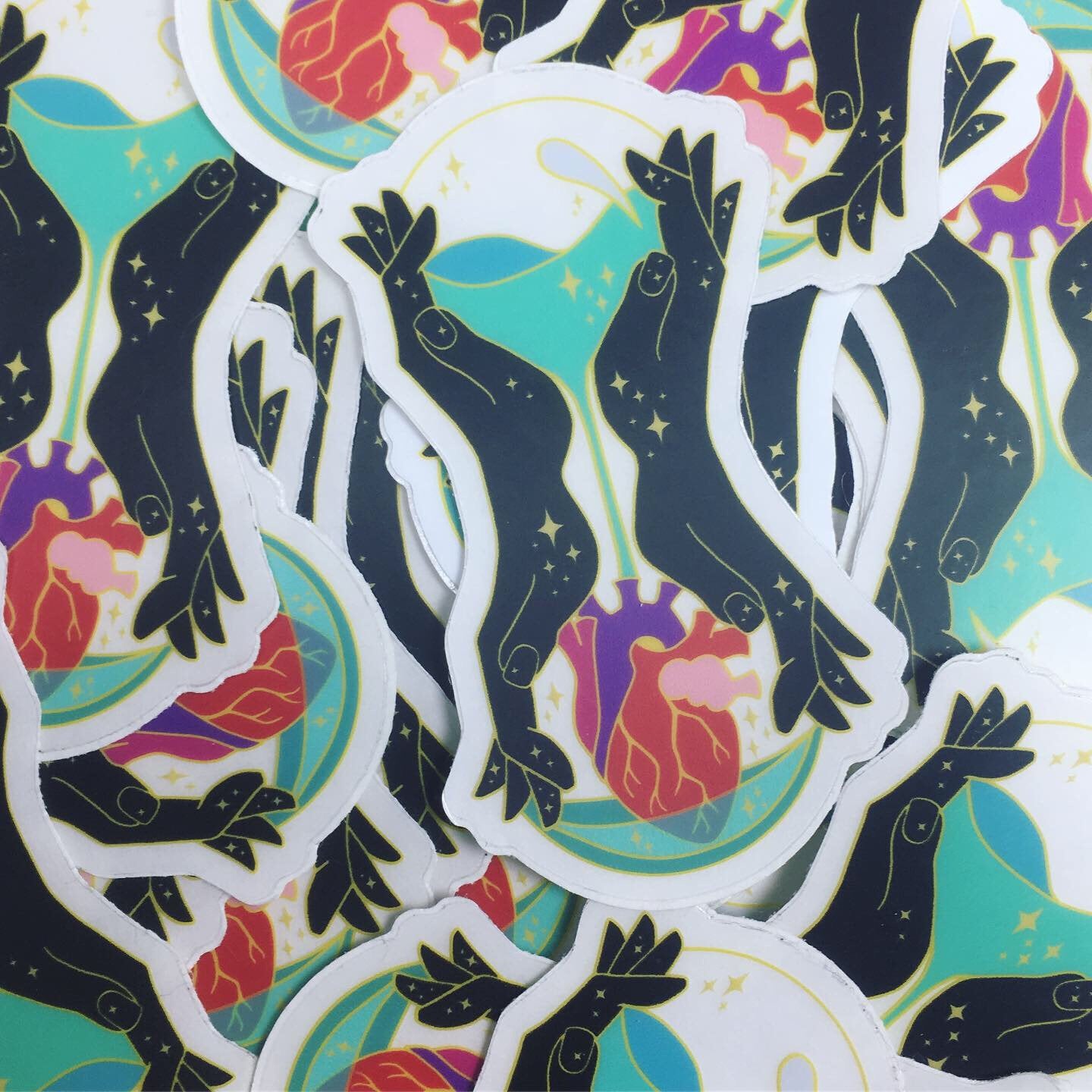 The Healer Vinyl Sticker - CLEAR – Anatomical Heart Art